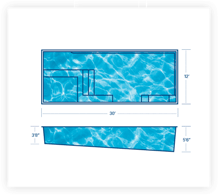 M Series Fiberglass Pools - Indy Discount Pools