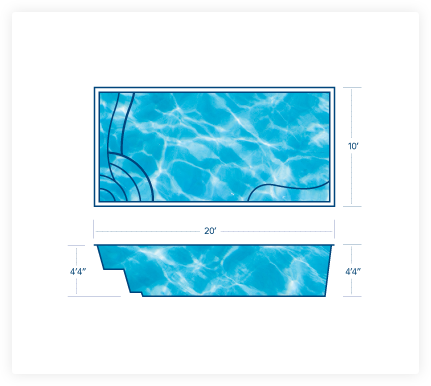 R Series Fiberglass Pools - Indy Discount Pools